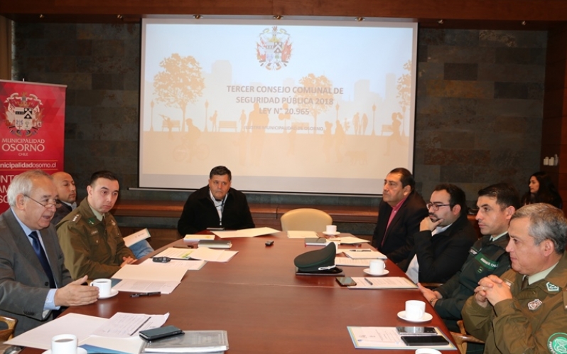 CONSEJO COMUNAL DE SEGURIDAD PÚBLICA EFECTUÓ TERCERA REUNIÓN ANUAL